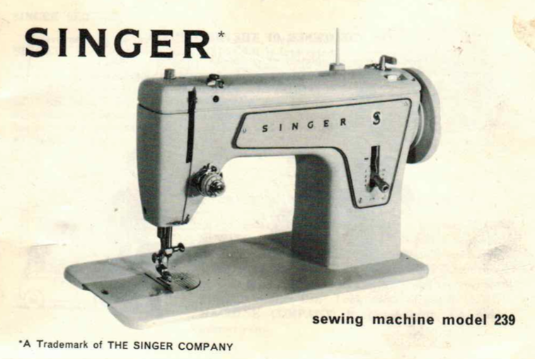 SINGER 239(M) Instruction Manual (Download) – Beccles Sewing & Handicrafts